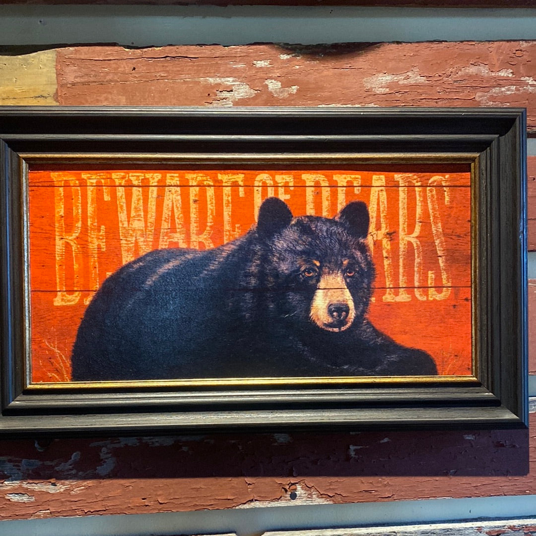 “Beware of Bears” painting – The Nickel Barn