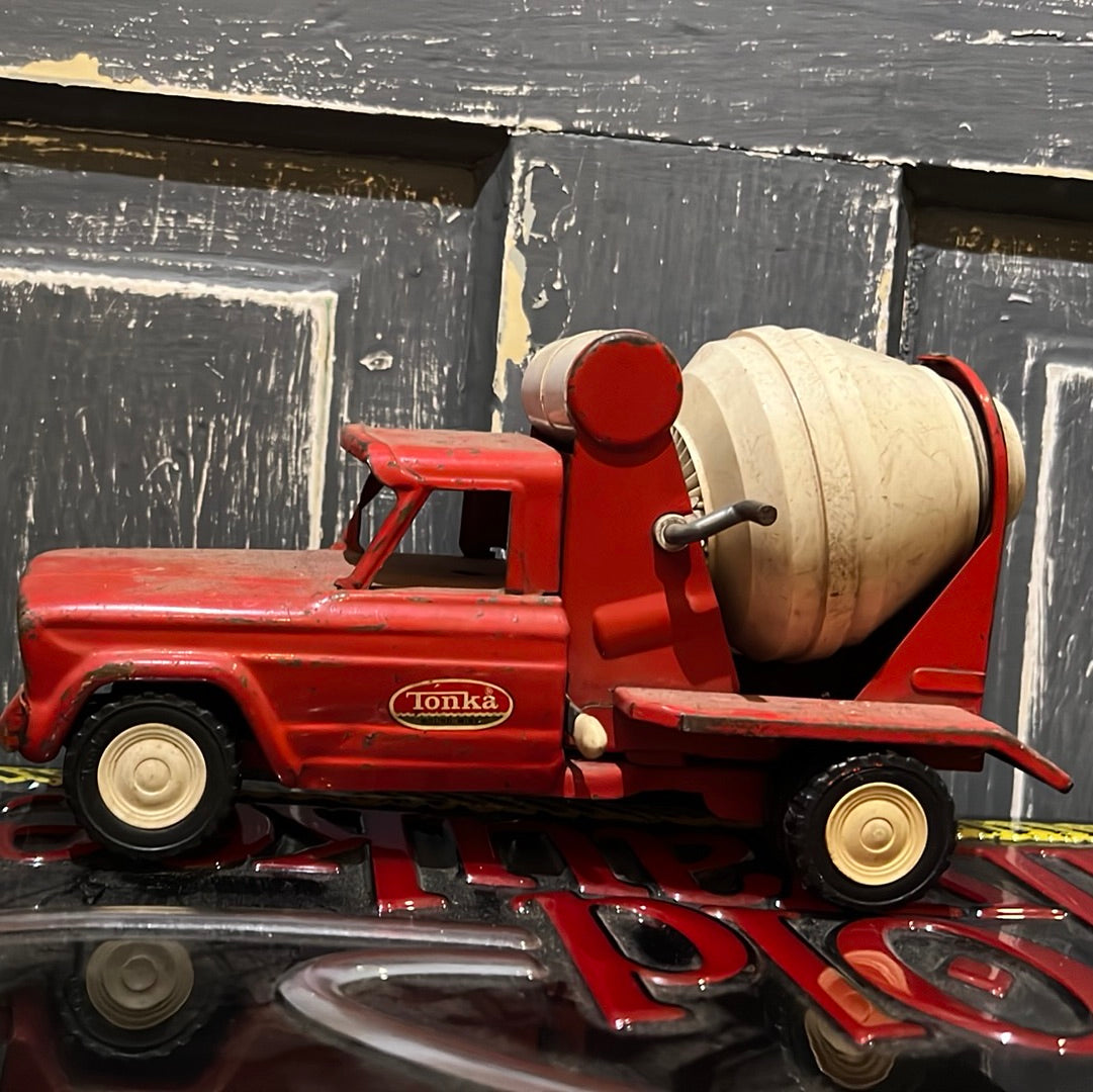 Red Tonka Cement truck – The Nickel Barn